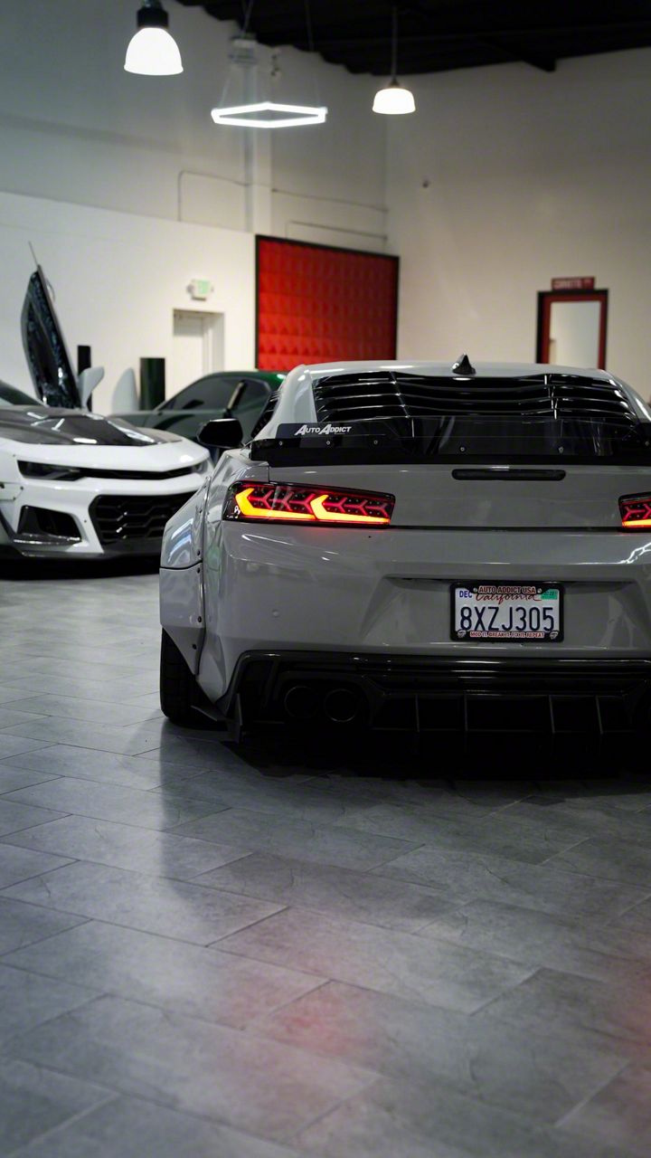 Auto Addict USA Camaro Stryker Sequential LED Tail Lights; Gloss Black ...
