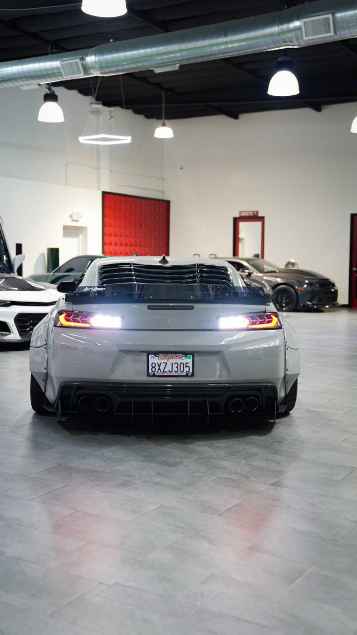 Auto Addict USA Camaro Stryker Sequential LED Tail Lights; Gloss Black ...