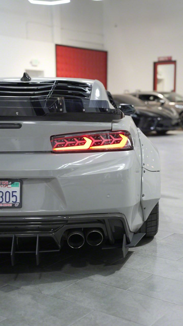 Auto Addict USA Camaro Stryker Sequential LED Tail Lights; Gloss Black ...
