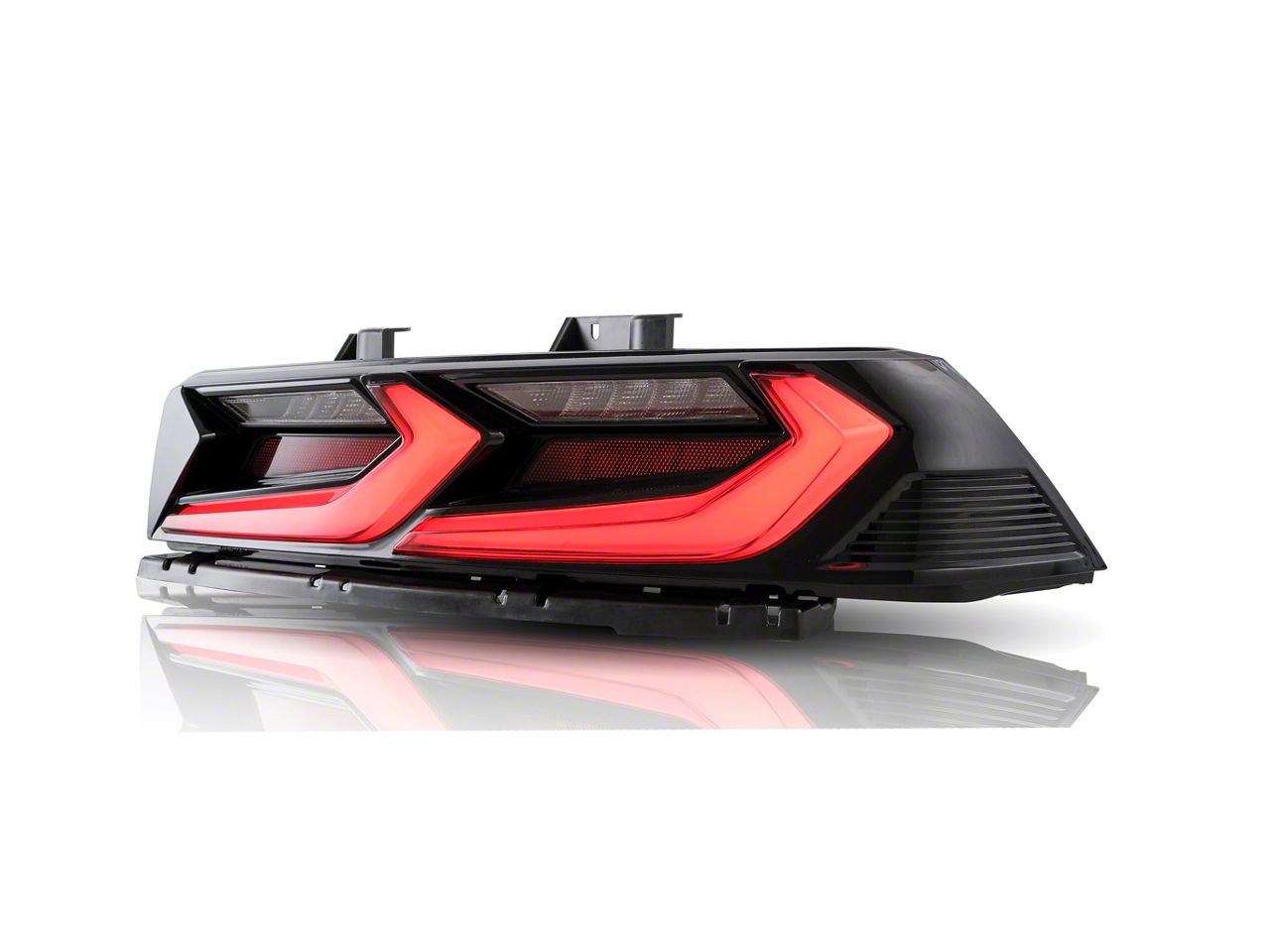 Auto Addict USA Camaro Velox LED Tail Lights; Gloss Black Housing; Red ...