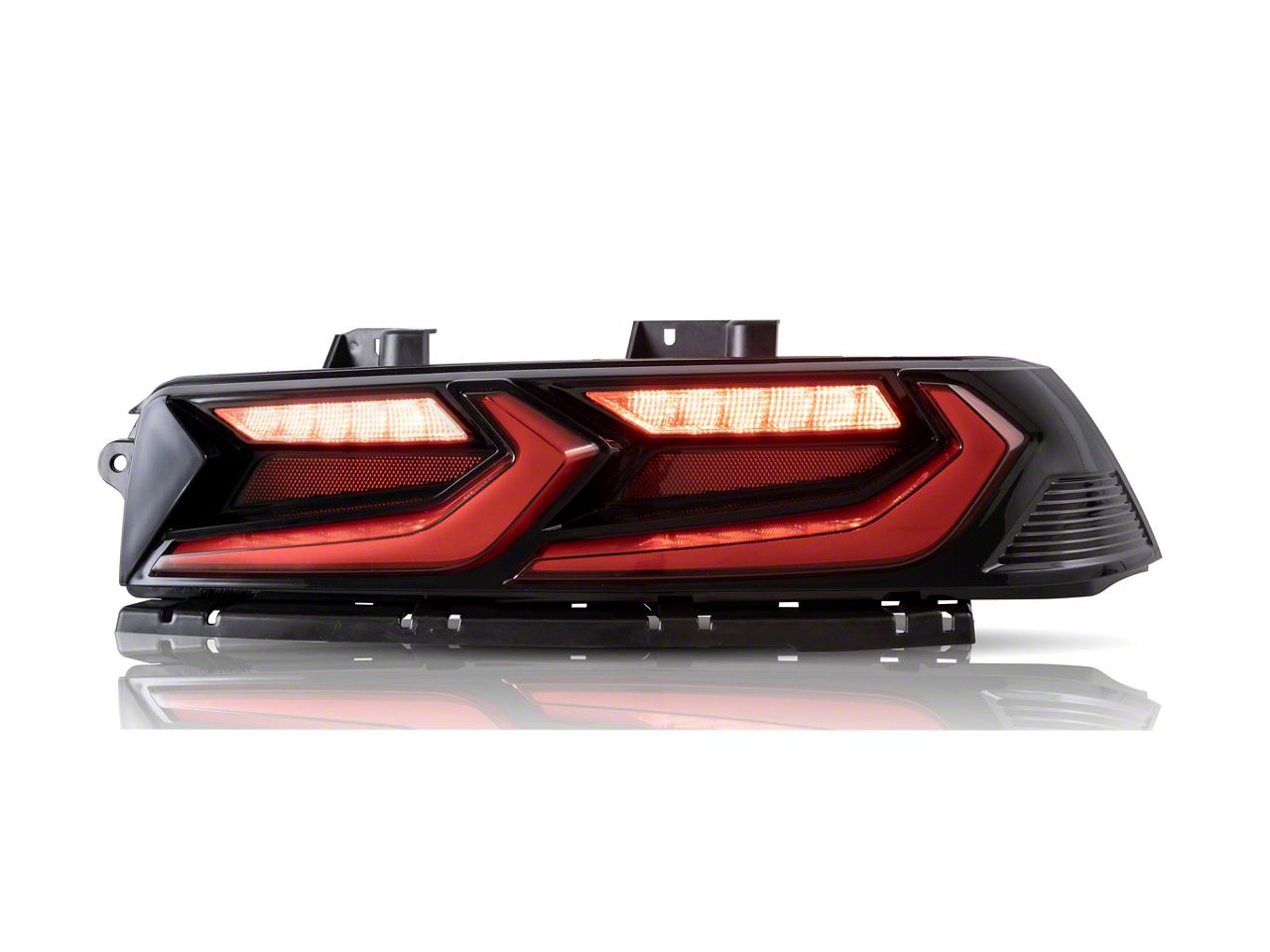 Auto Addict USA Camaro Velox LED Tail Lights; Gloss Black Housing; Red ...