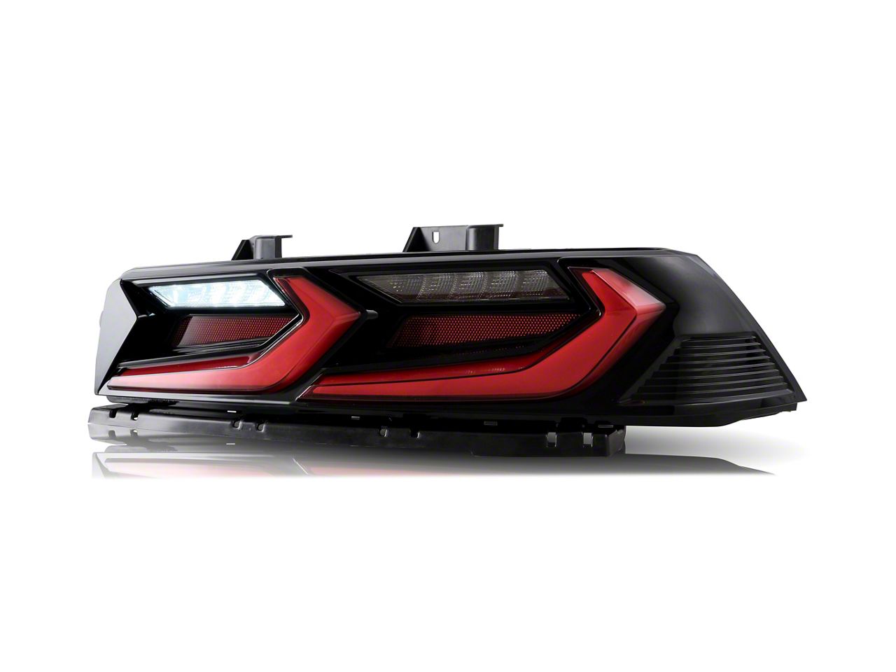 Auto Addict USA Camaro Velox LED Tail Lights; Gloss Black Housing; Red ...