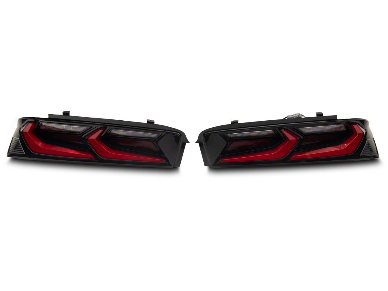 Auto Addict USA Camaro Velox LED Tail Lights; Gloss Black Housing; Red ...