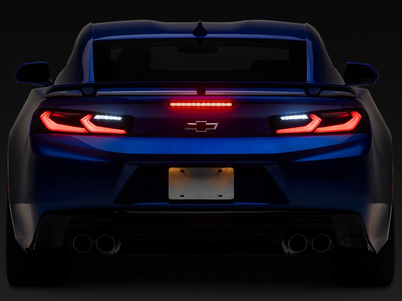 Auto Addict USA Camaro Velox LED Tail Lights; Gloss Black Housing; Red ...