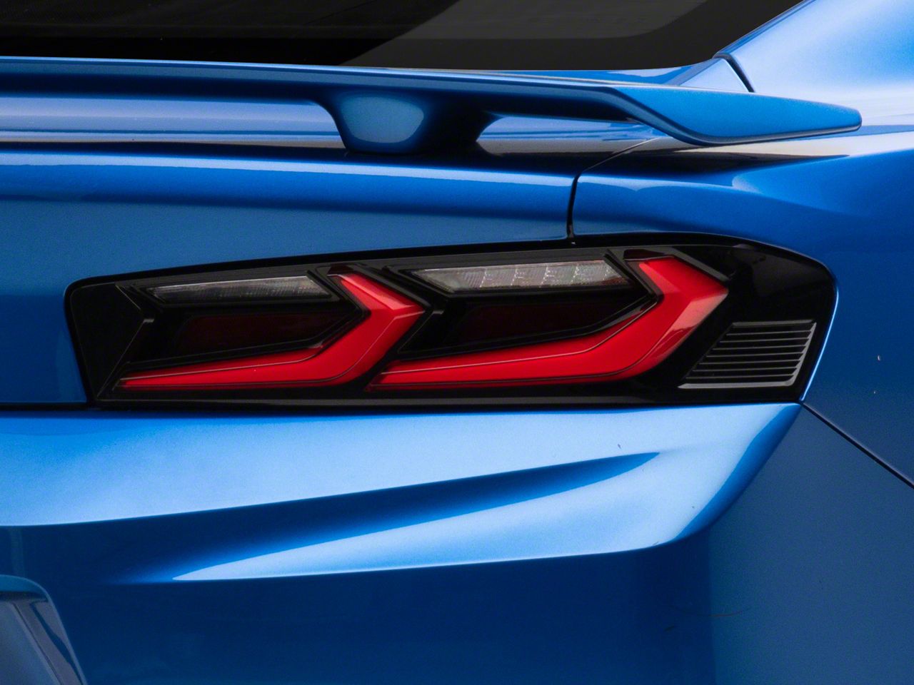 Auto Addict USA Camaro Velox LED Tail Lights; Gloss Black Housing; Red ...