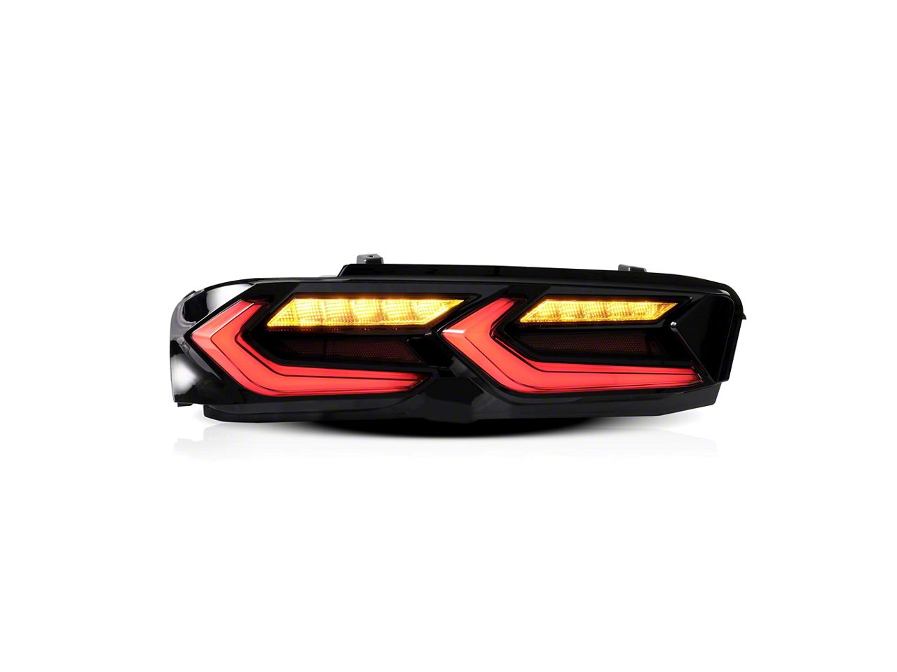 Auto Addict USA Camaro Velox LED Tail Lights; Gloss Black Housing; Red ...
