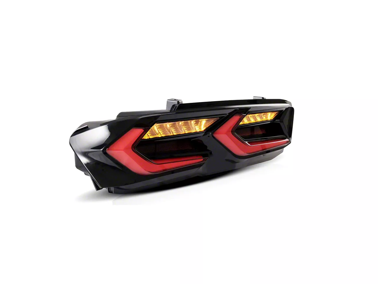 Auto Addict USA Camaro Velox LED Tail Lights; Gloss Black Housing; Red ...