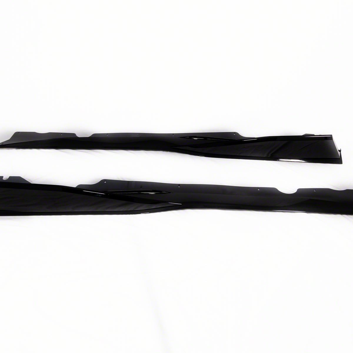 Auto Addict USA Corvette Evo Style Side Skirt Rockers; Gloss Black AA ...