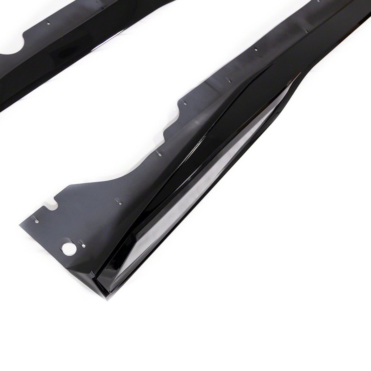 Auto Addict USA Corvette Evo Style Side Skirt Rockers; Gloss Black AA ...