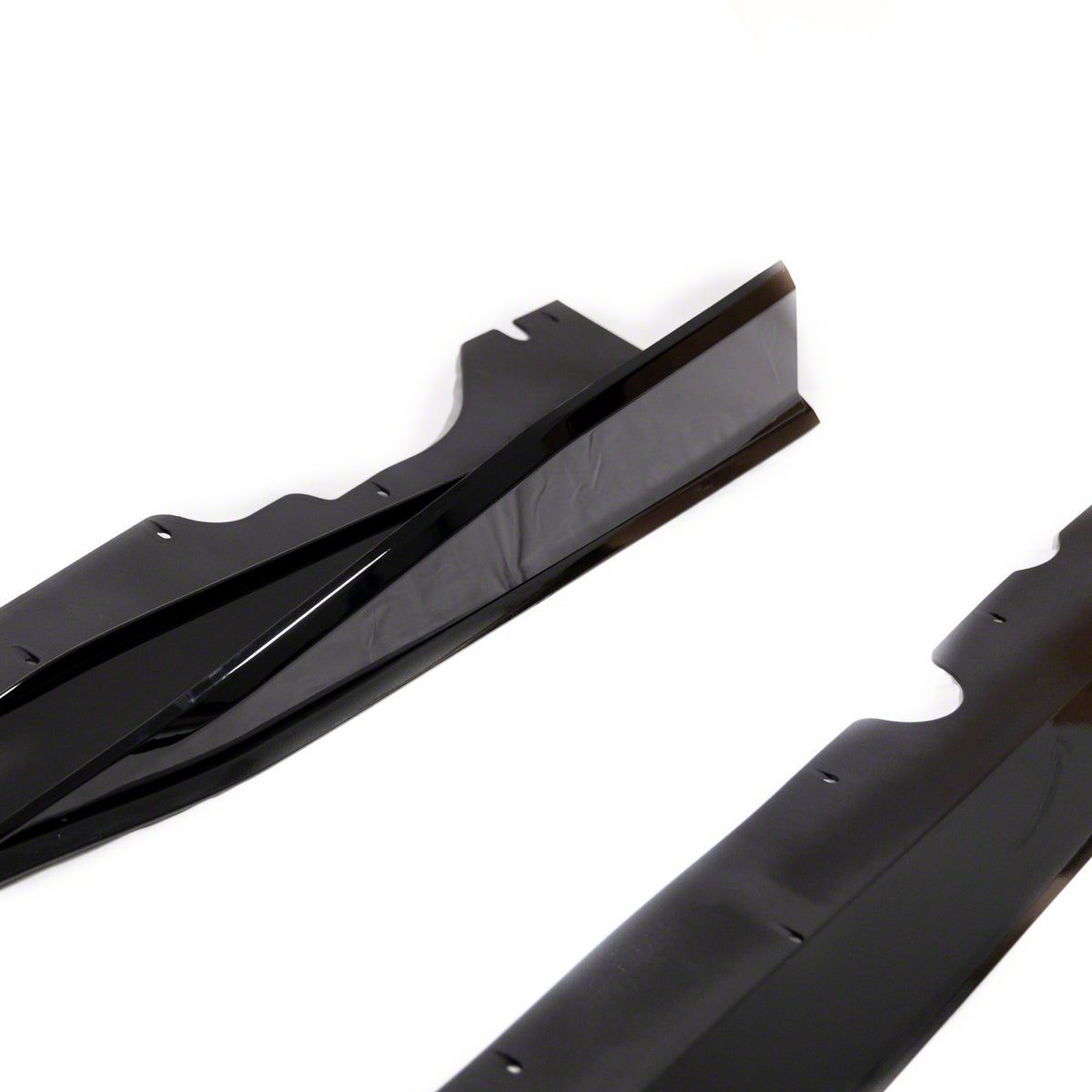 Auto Addict USA Corvette Evo Style Side Skirt Rockers; Gloss Black AA ...