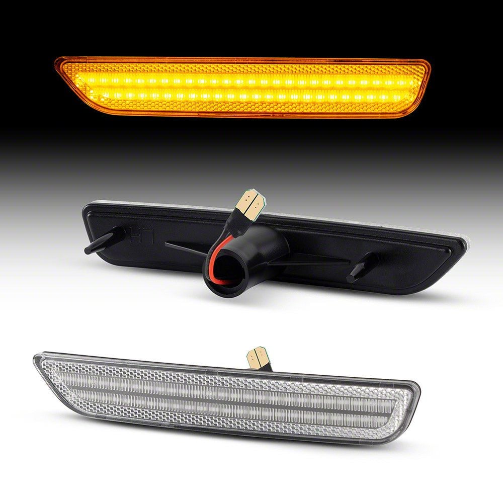 Mustang LED Side Marker Lights; Clear (10-14 Mustang) - Free Shipping