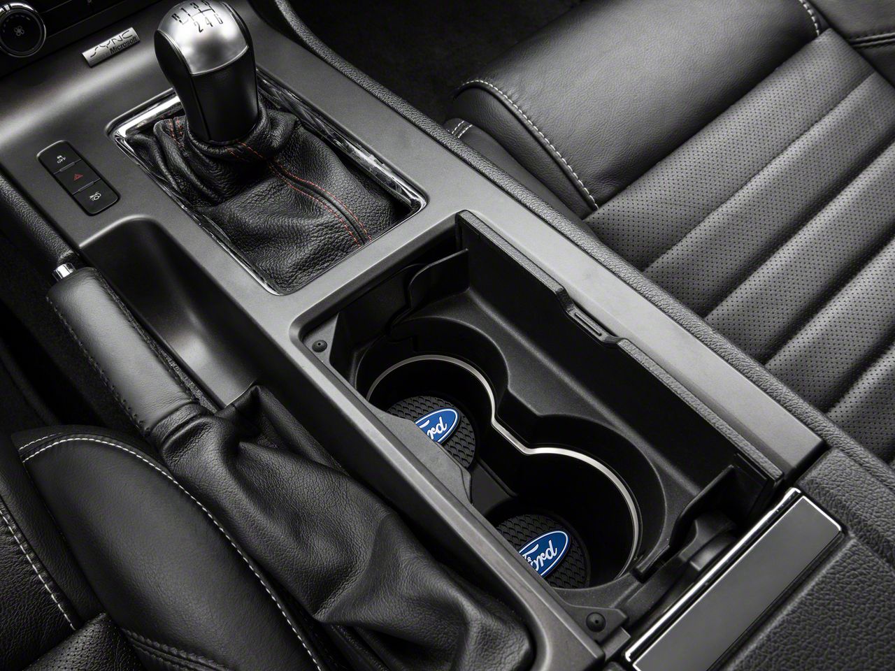 Mustang Auto Coasters with Ford Logo (Universal; Some Adaptation May Be ...