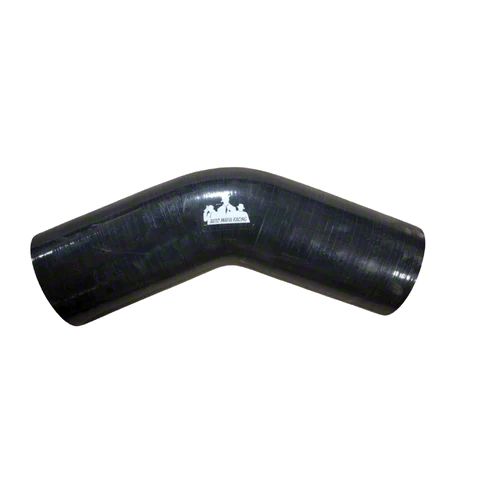 Corvette 45 Degree Silicone Coupler Long Leg; 2.50-Inch; Black ...
