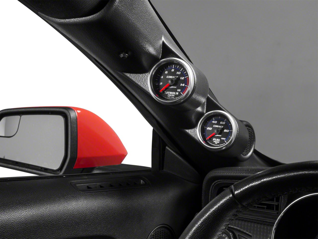 Auto Meter Mustang Full A-Pillar Dual Gauge Pod Mount; 2-1/16 Inch ...