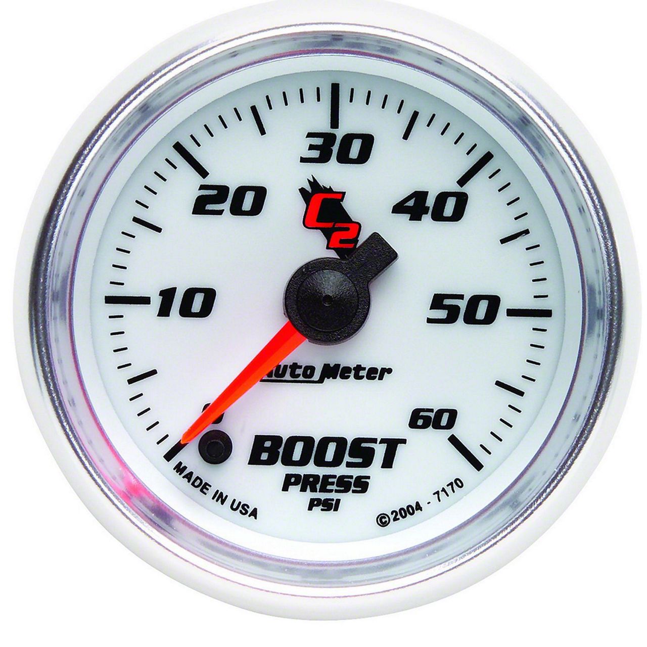 Auto Meter Camaro C2 Series 2-1/16-Inch Boost Gauge; 0-60 PSI; Digital ...