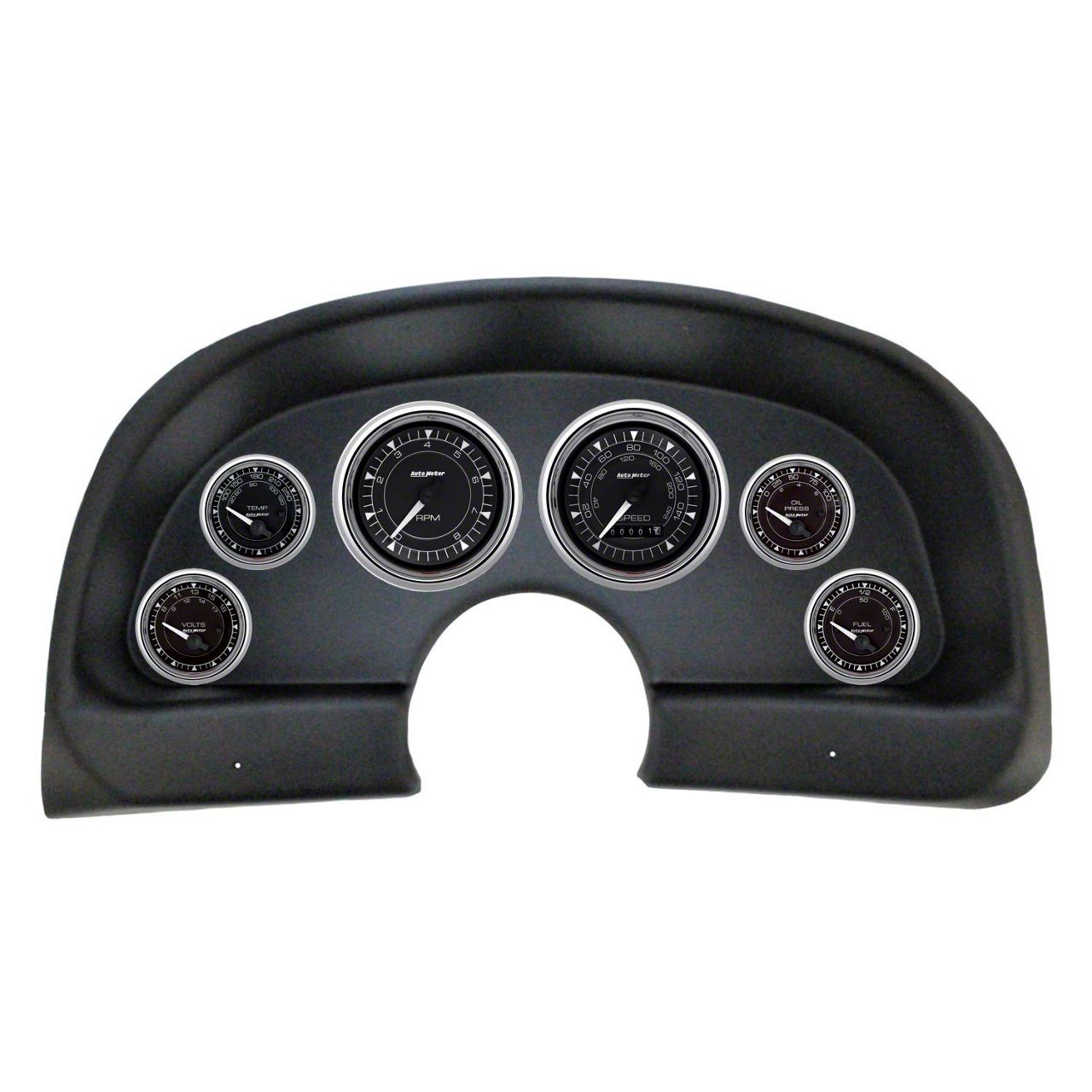 Auto Meter Camaro Chrono Chrome Series 6-Gauge Direct-Fit Dash Kit 2930-15 (93-02 Camaro) - Free ...
