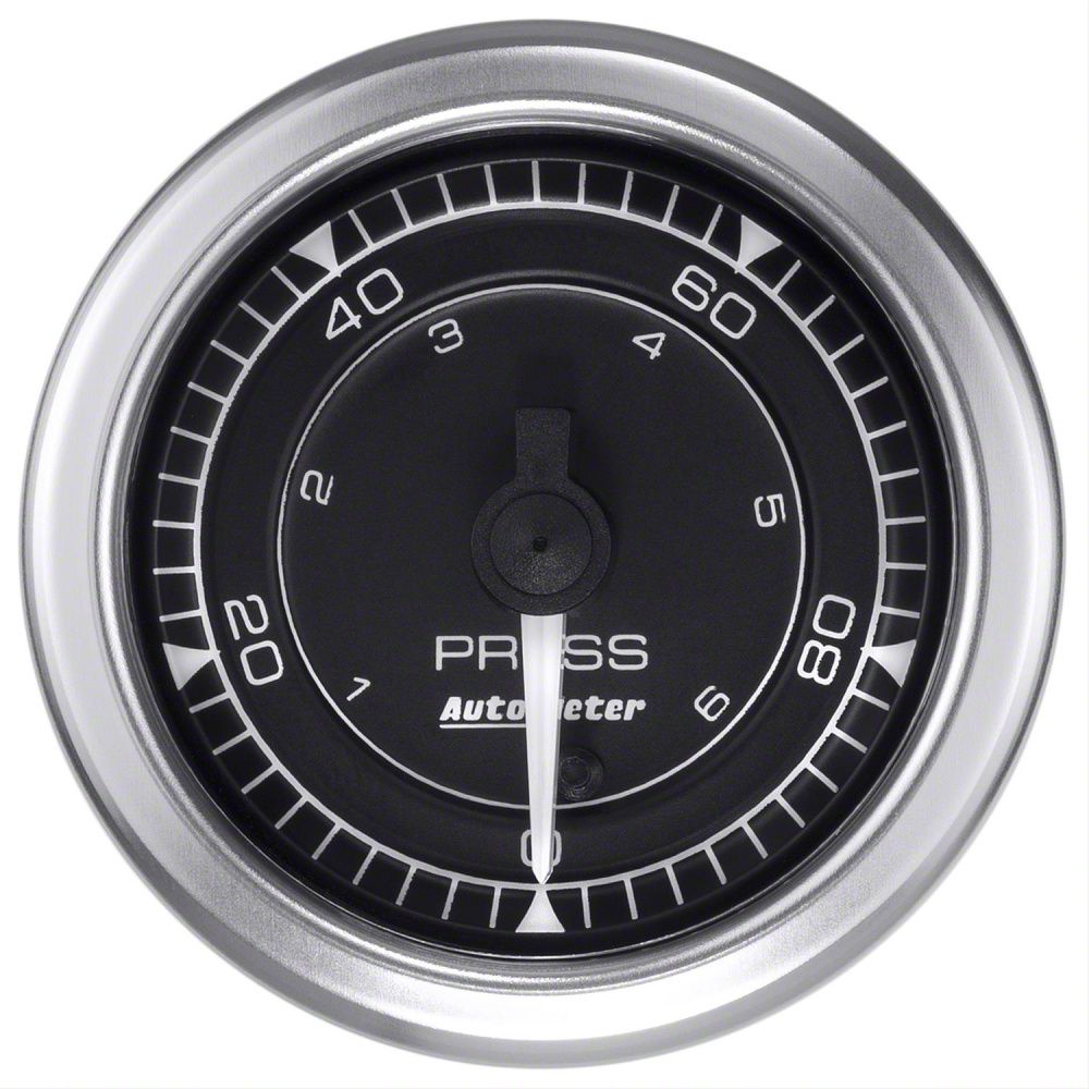 Auto Meter Camaro Chrono Series 2-1/16-Inch Pressure Gauge; 0-100 PSI ...