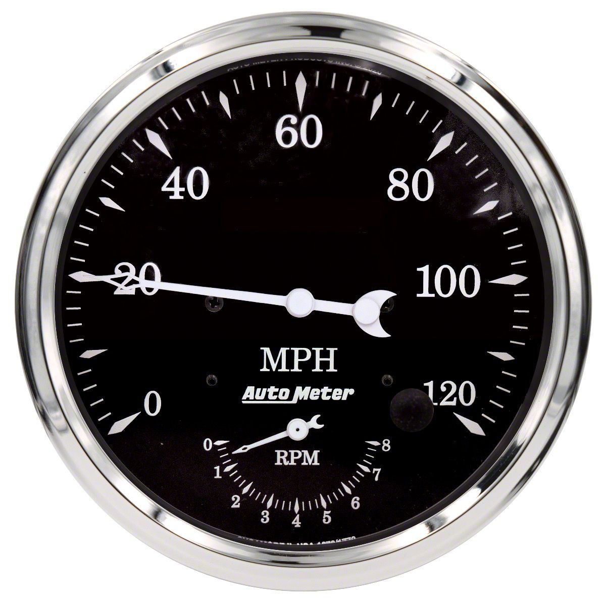 Auto Meter Camaro Old Tyme Black Series 5-Inch Tachometer/Speedometer ...