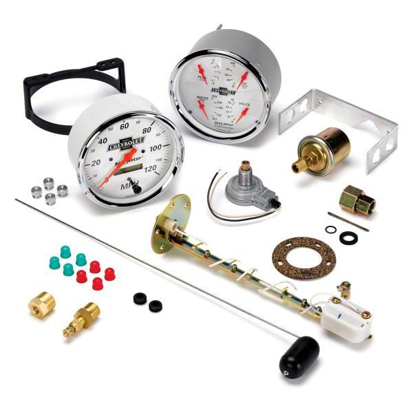 Auto Meter Camaro Chevy Vintage Series 5-Inch Quad and Speedometer ...