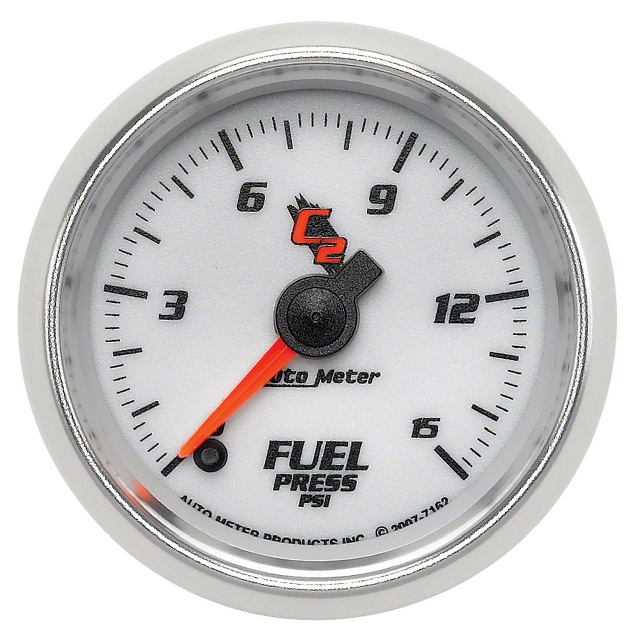 Auto Meter Challenger C2 Series 2-1/16-Inch Fuel Pressure Gauge; 0-15 ...
