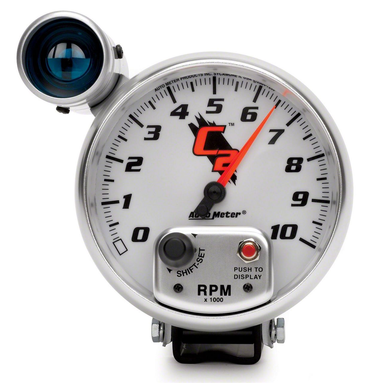 Auto Meter Challenger C2 Series 5-Inch Pedestal Tachometer with Shift ...