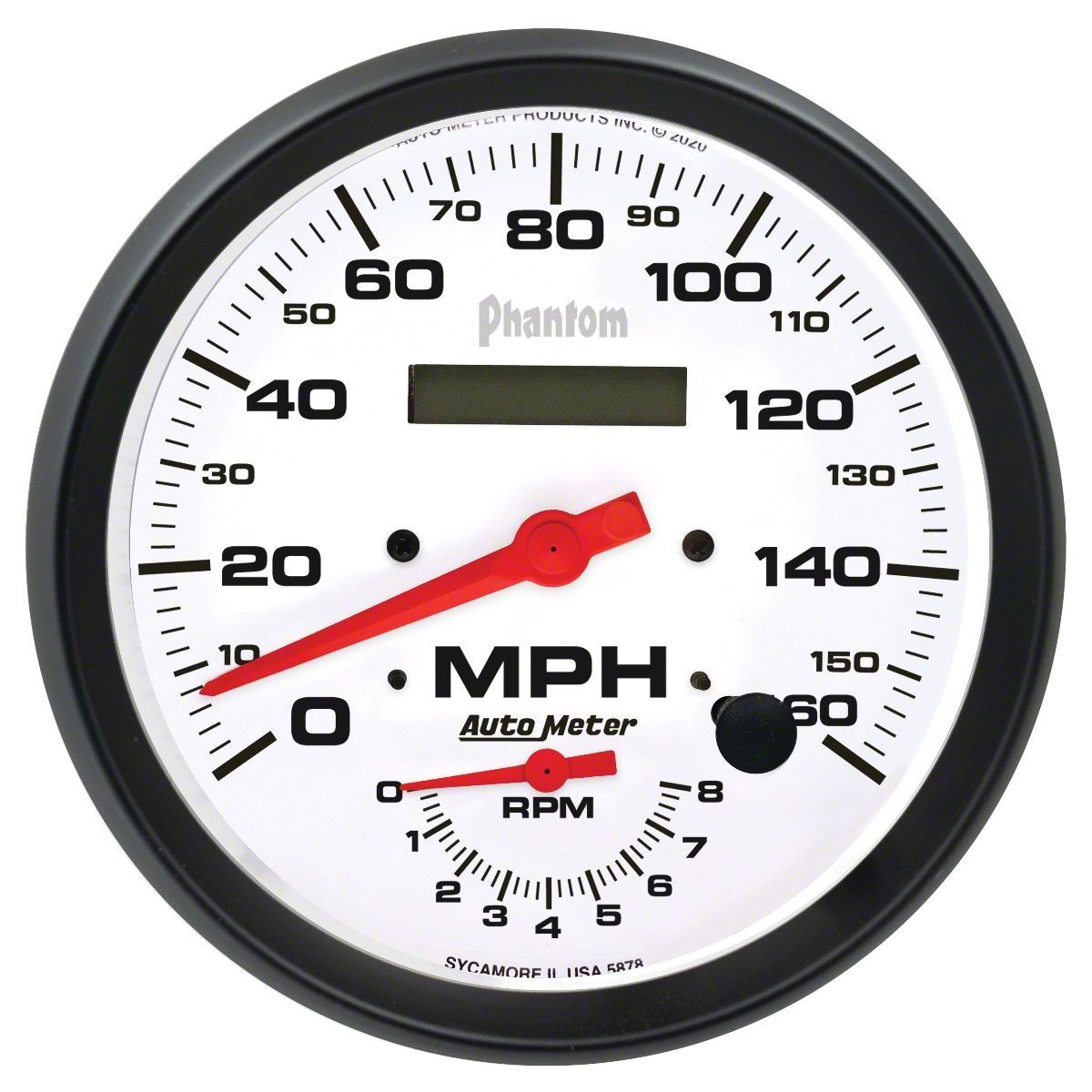 Auto Meter Challenger Phantom Series 5-Inch Tachometer/Speedometer ...