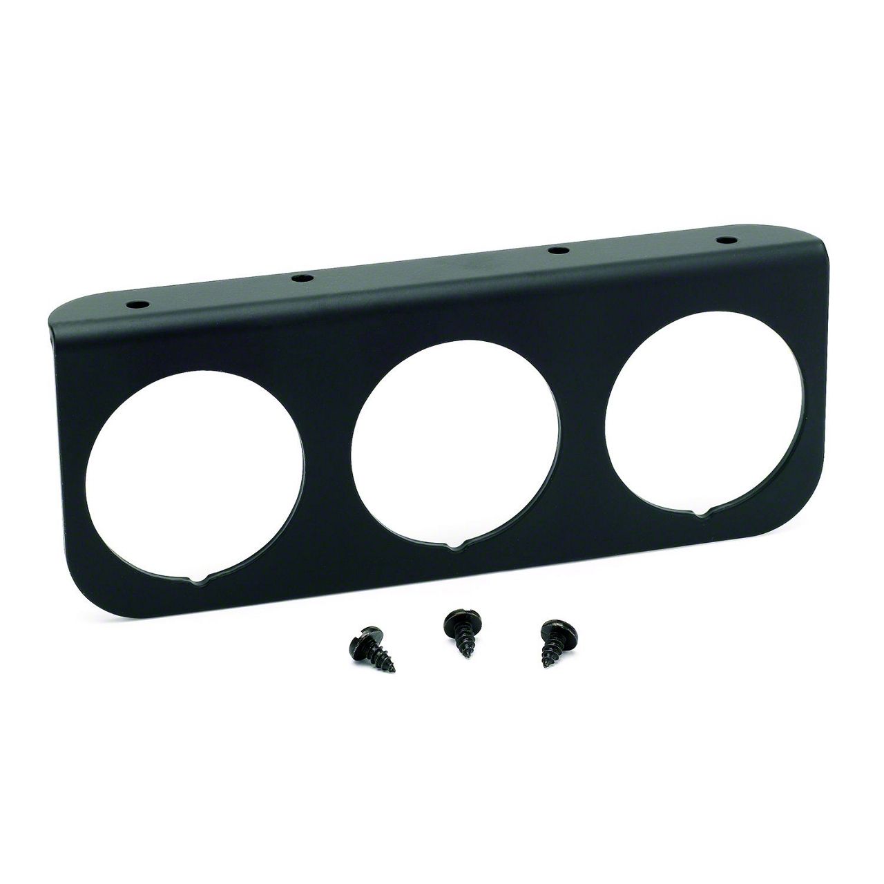 Auto Meter Challenger Triple Gauge Mounting Panel; Black; 2-1/16-Inch ...