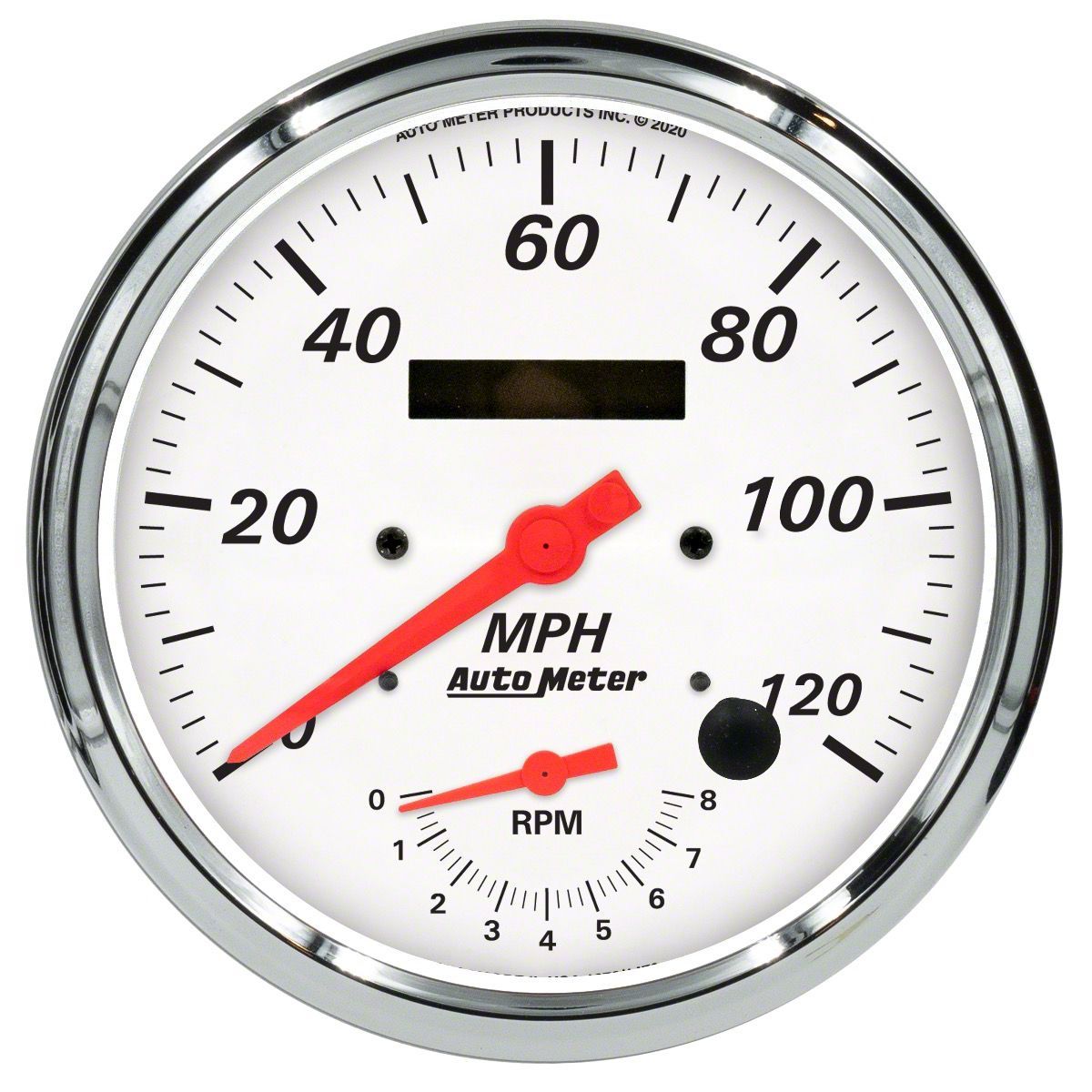 Auto Meter Corvette Arctic White Series 5-Inch Tachometer/Speedometer ...