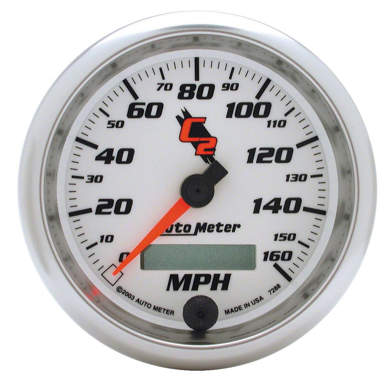 Auto Meter Corvette C2 Series 3-3/8-Inch Programmable Speedometer; 0 ...