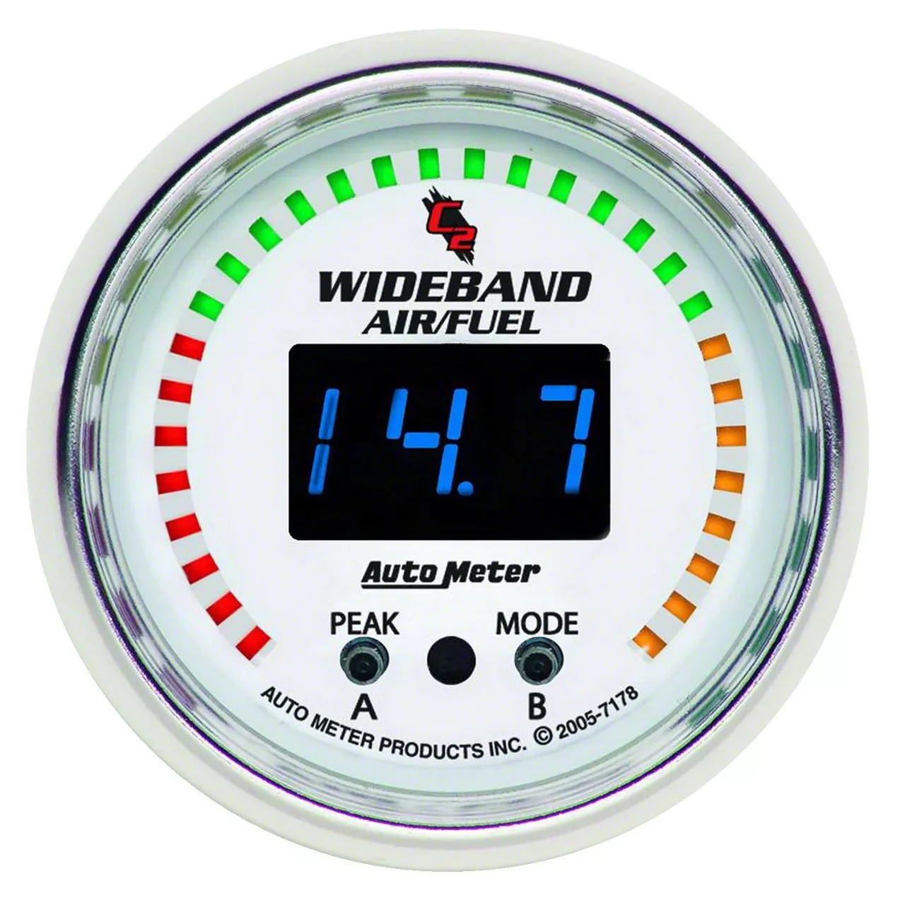 Auto Meter Mustang C2 Series 2-1/16-Inch Wideband Pro Air/Fuel Ratio ...