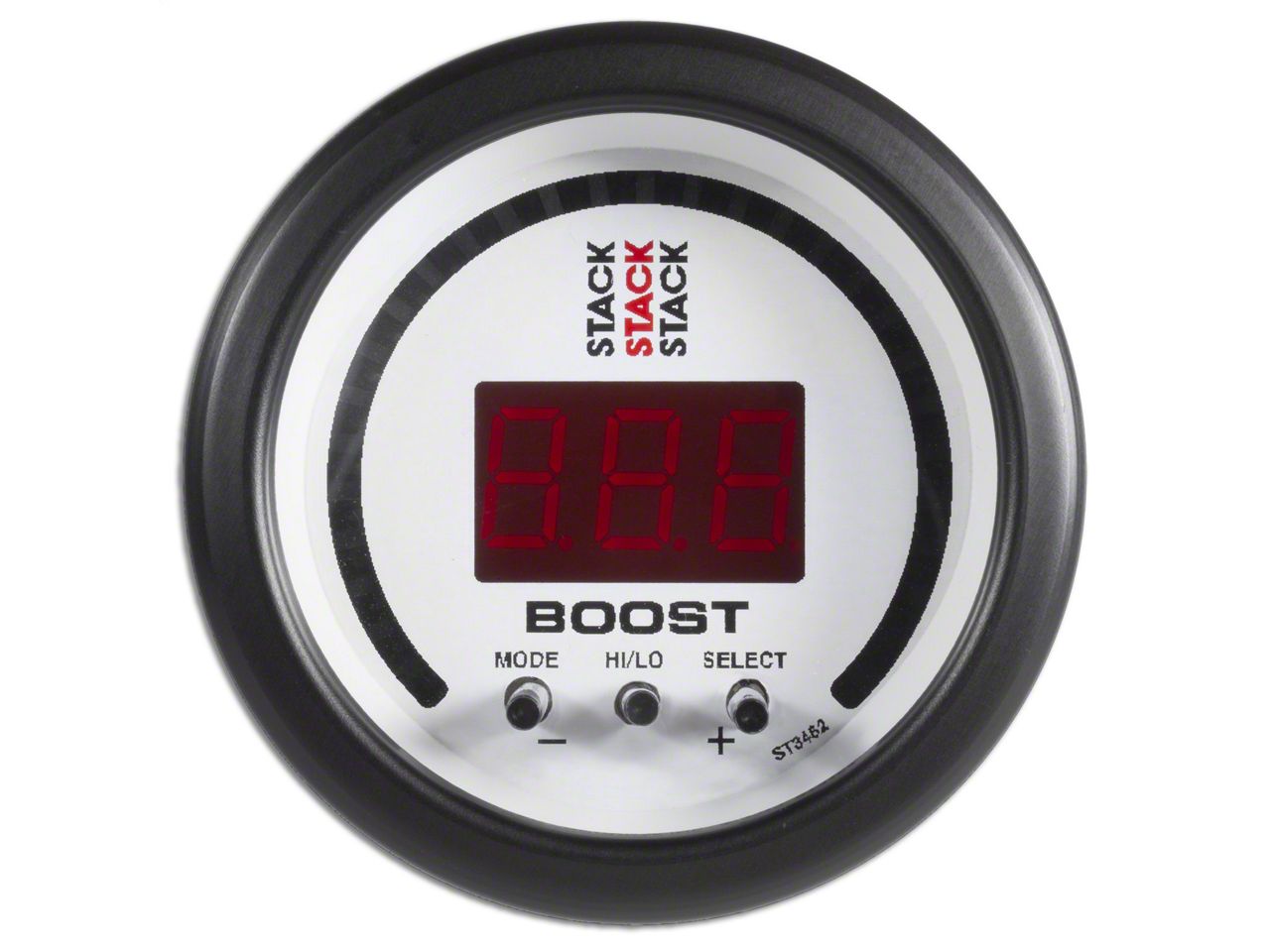 Auto Meter Mustang STACK White Series 52mm Booster Controller; -1 to +2 ...