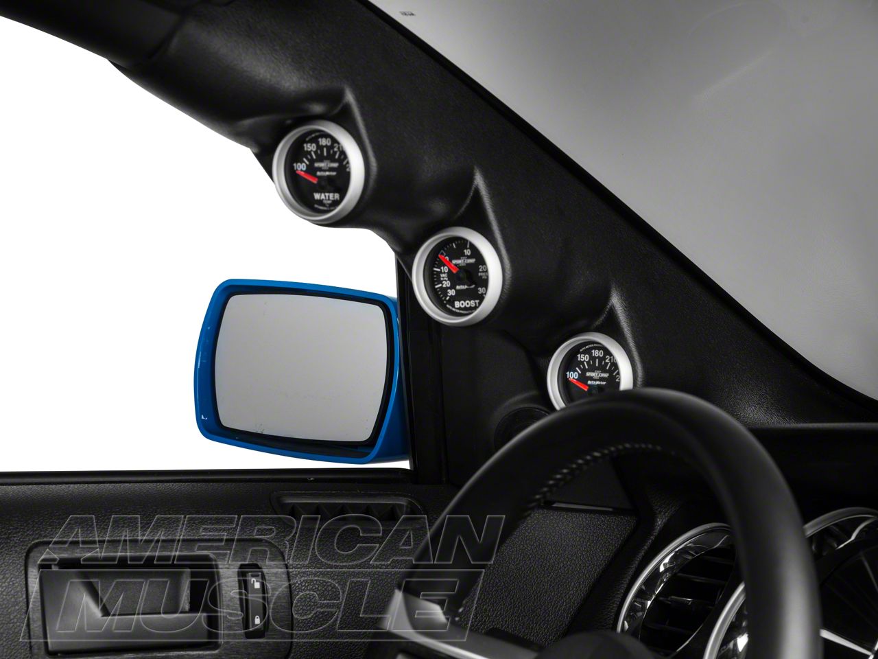 Auto Meter Mustang Replacement A-Pillar Triple Gauge Pod 12134 (10-14 ...