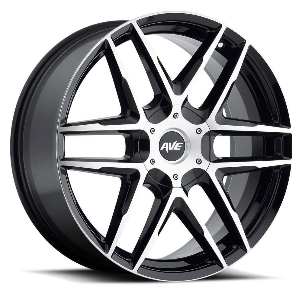 Avenue Mustang A613 Gloss Black Machined Wheel; 18x8; 40mm Offset A613 ...