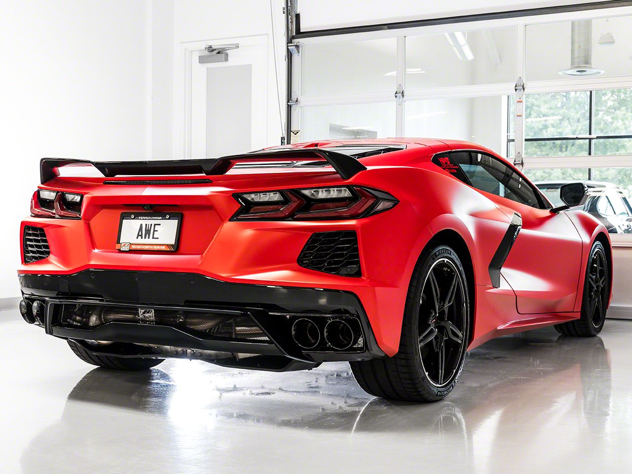 AWE Corvette Track Edition Cat-Back Exhaust with Quad Diamond Black ...