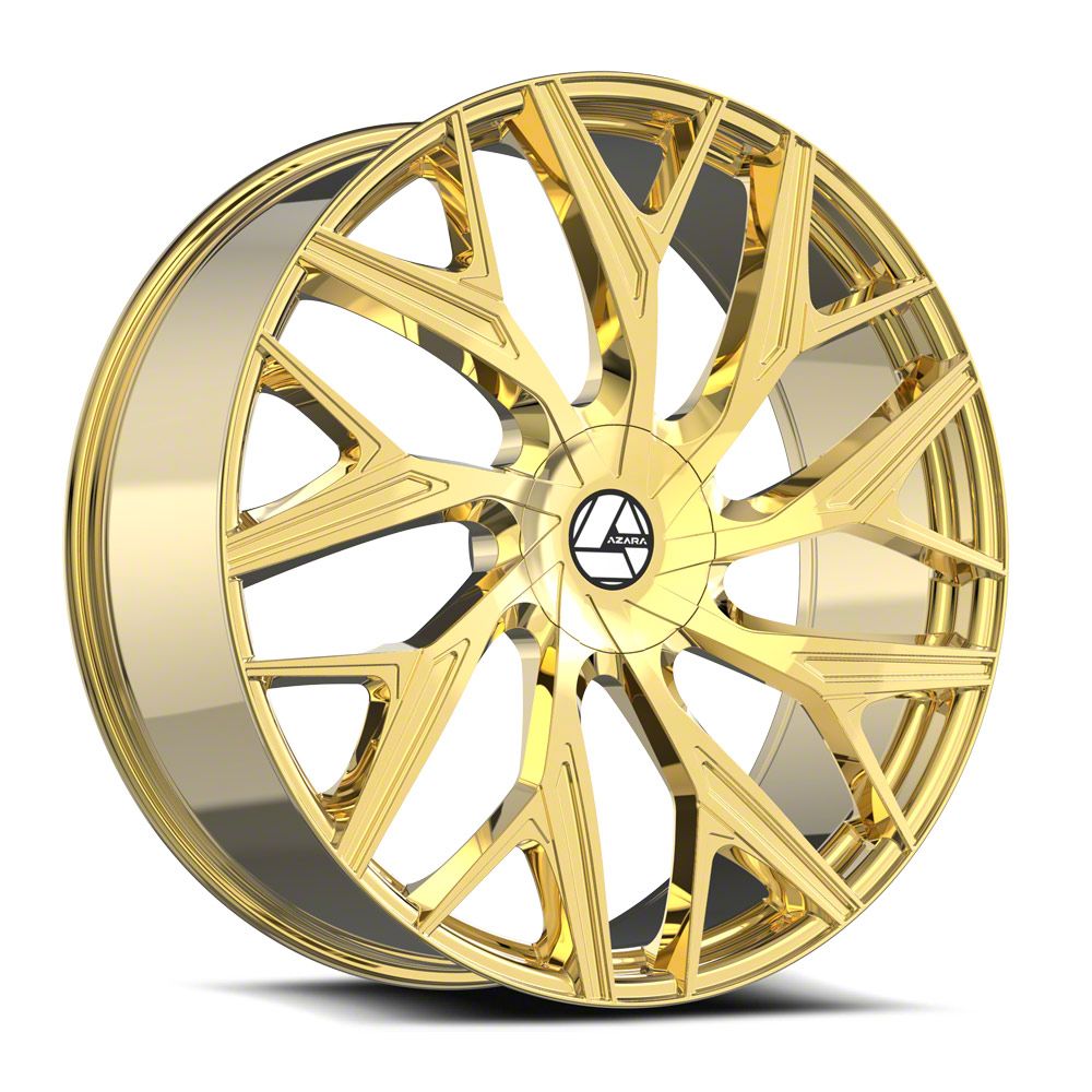 Azara Camaro AZA-527 Gold Wheel; 22x8.5; 38mm Offset AZA ...