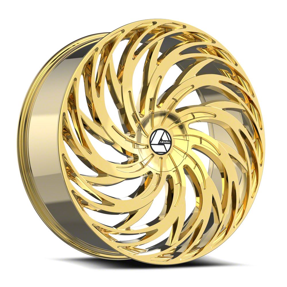 Azara Camaro AZA-531 Gold Wheel; 22x8.5; 38mm Offset AZA ...