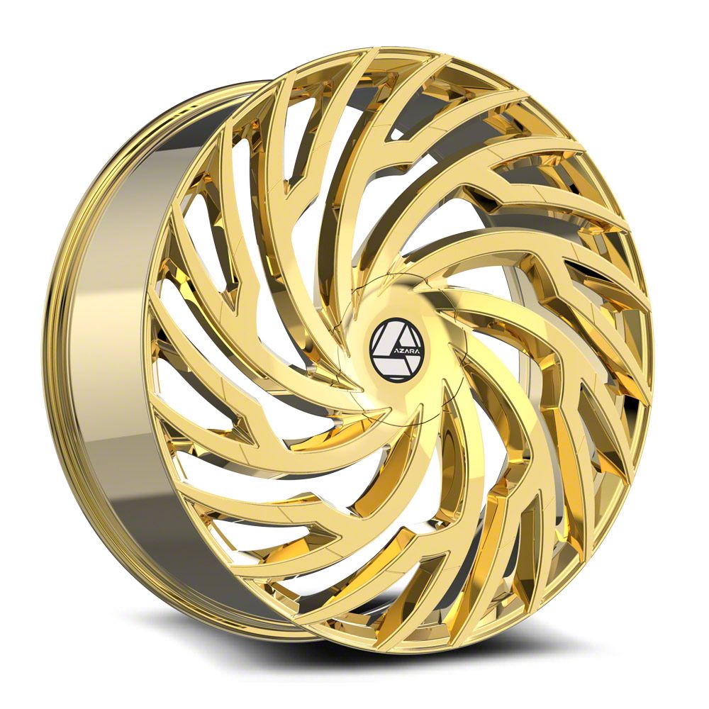 Azara Camaro AZA-536 Nano Gold Wheel; 22x8.5; 38mm Offset AZA ...
