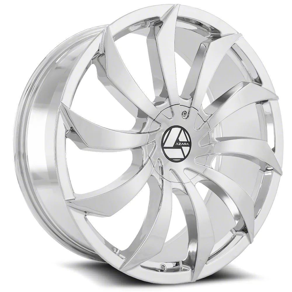 Azara Charger AZA-507 Chrome Wheel; Rear Only; 24x9; 18mm Offset AZA ...