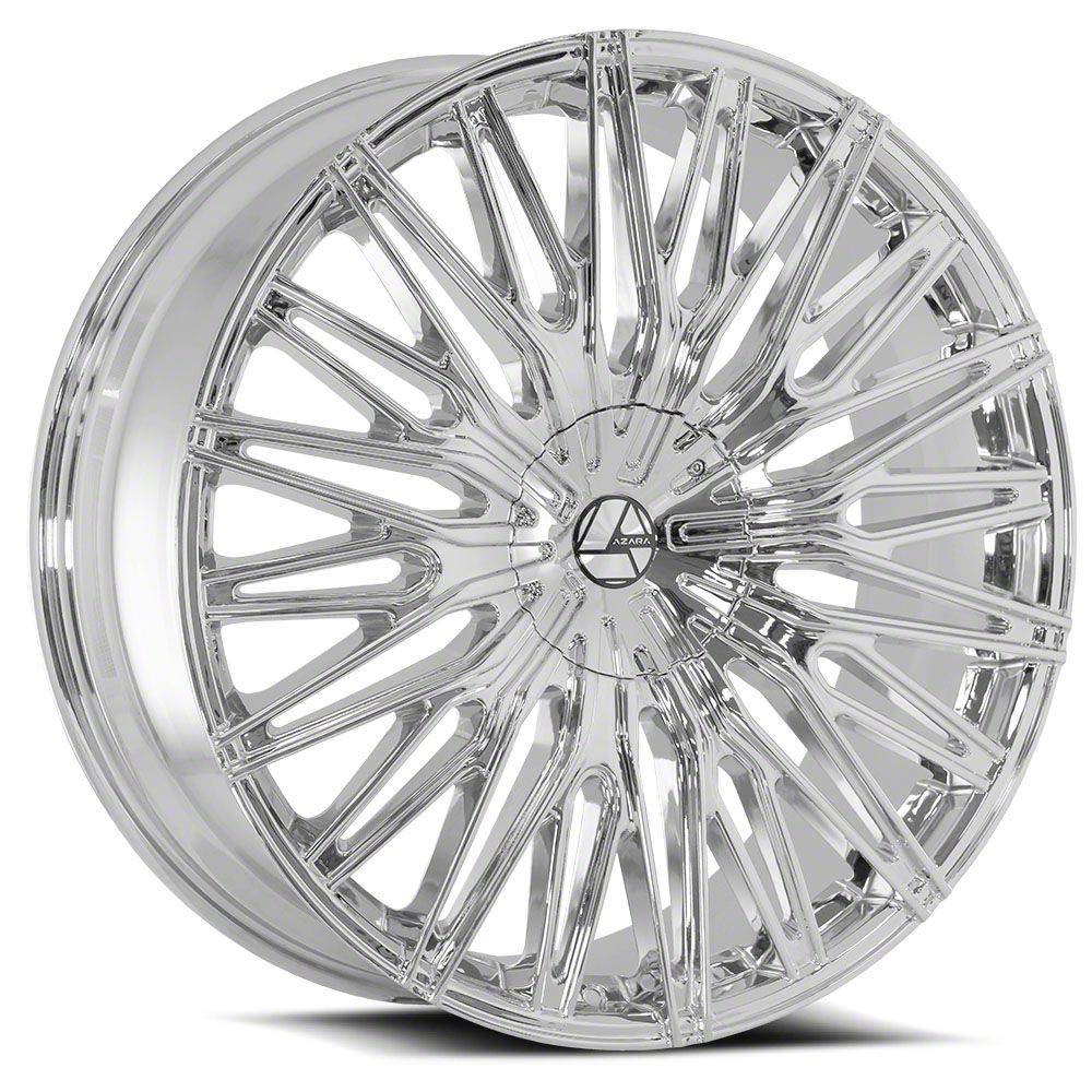 Azara Charger AZA-522 Chrome Wheel; Rear Only; 22x9.5; 15mm Offset AZA ...
