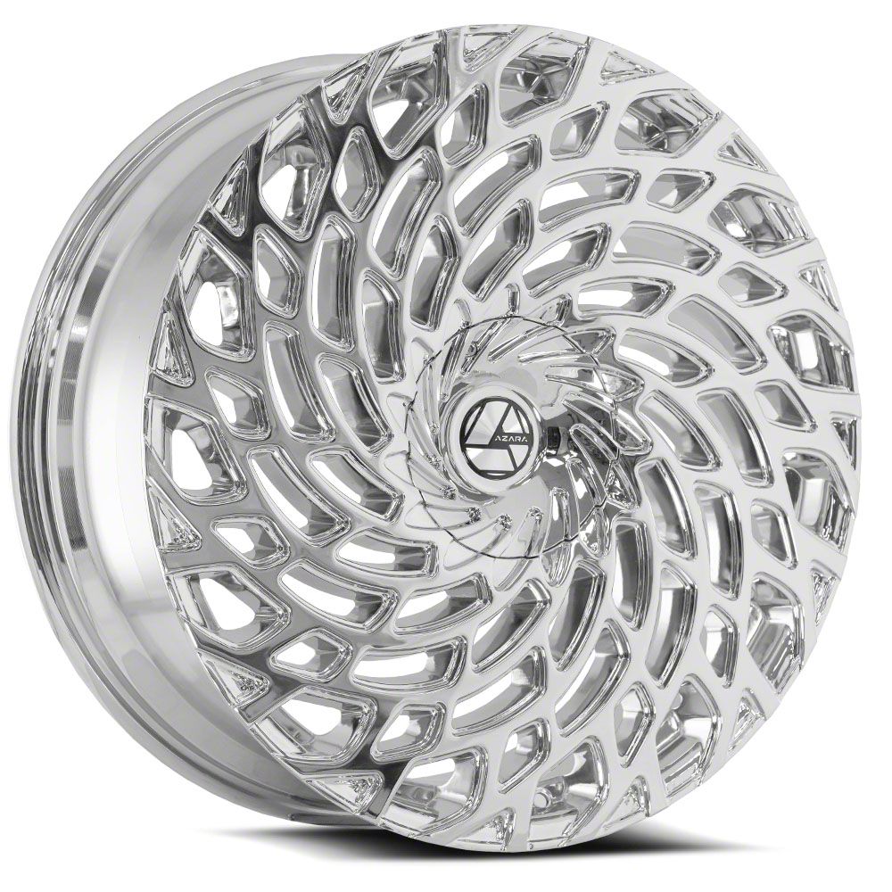 Azara Charger AZA-523 Chrome Wheel; Rear Only; 26x9.5; 32mm Offset AZA ...