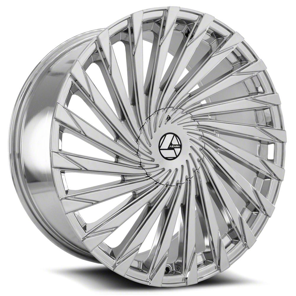 Azara Mustang AZA-501 Chrome Wheel; 22x8.5; 38mm Offset AZA ...