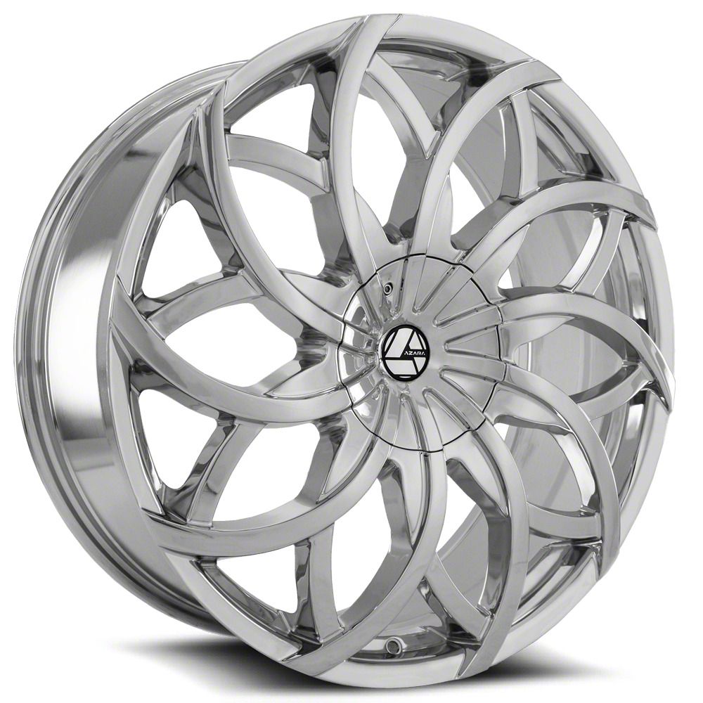 Azara Mustang AZA-504 Nano Chrome Wheel; 22x8.5; 38mm Offset AZA ...