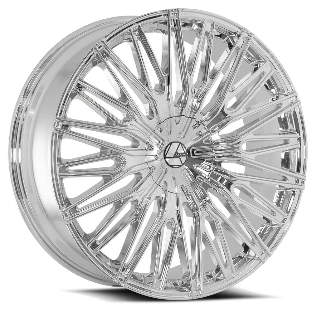 Azara Mustang AZA-522 Nano Chrome Wheel; Rear Only; 22x8.5; 38mm Offset AZA-522228551143120+38NC ...
