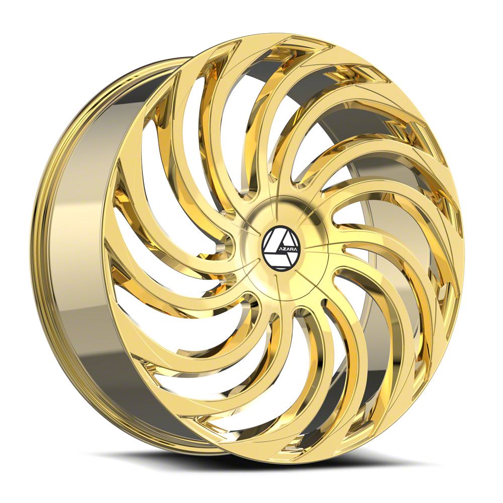 Azara Mustang AZA-534 Gold Wheel; 20x8.5; 35mm Offset AZA ...