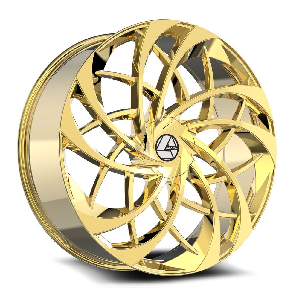 Azara Mustang AZA-540 Nano Gold Wheel; 20x8.5; 35mm Offset AZA-54020853835NG (94-98 Mustang ...