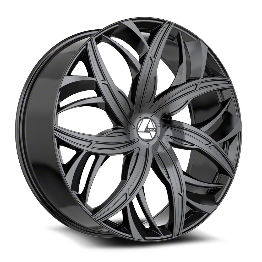 Azara Mustang AZA-541 Gloss Black Wheel; Rear Only; 22x8.5; 38mm Offset AZA-54122853838GB (99-04 ...