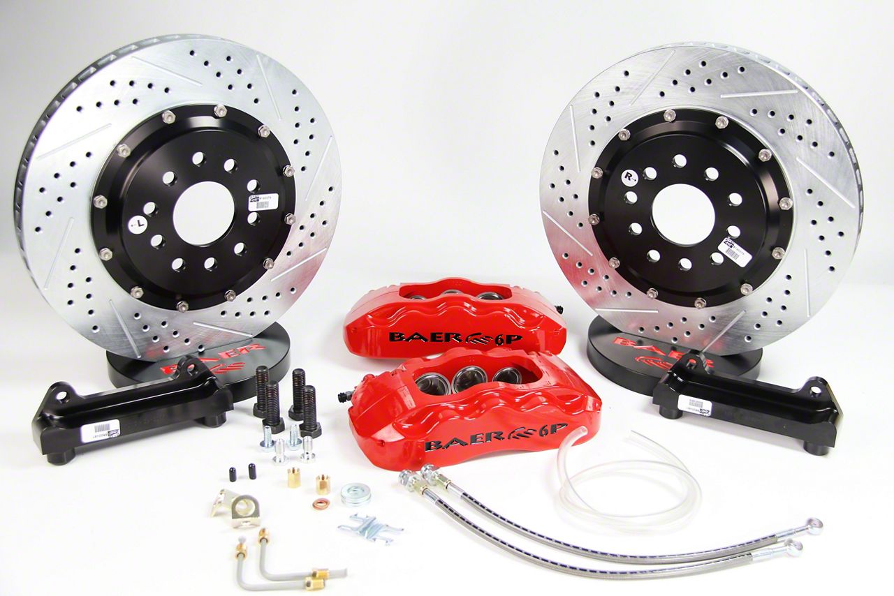 Baer Corvette Pro+ Rear Big Brake Kit with 14-Inch Rotors; Hugger ...