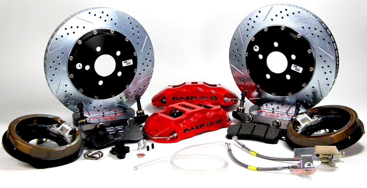 Baer Mustang Extreme+ Rear Big Brake Kit with 14-Inch Rotors; Hugger ...