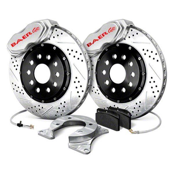 Baer Mustang SS4+ Front 5-Lug Big Brake Kit; Silver Calipers 4261380S ...