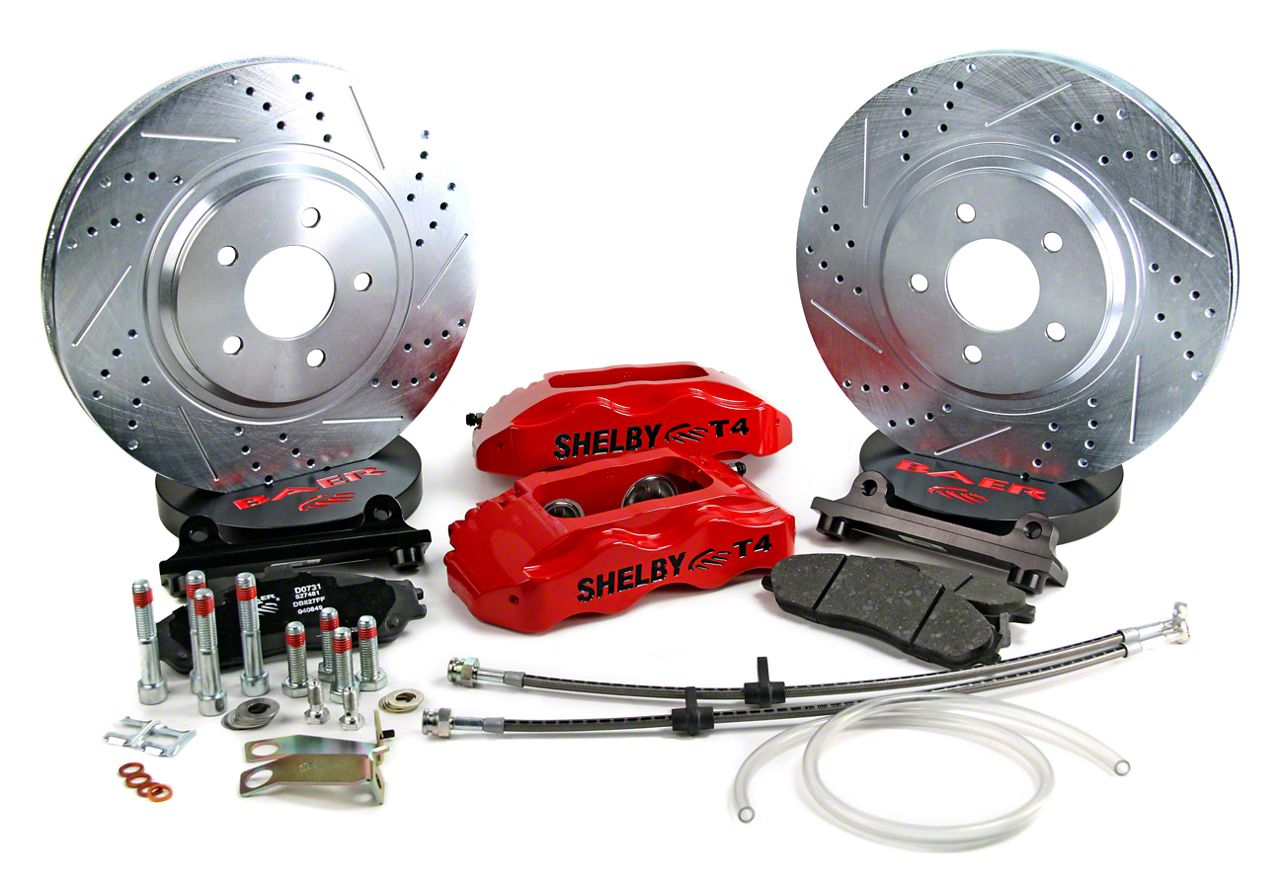 Baer Mustang Track4 Front Big Brake Kit with Shelby Logo and 13-Inch ...